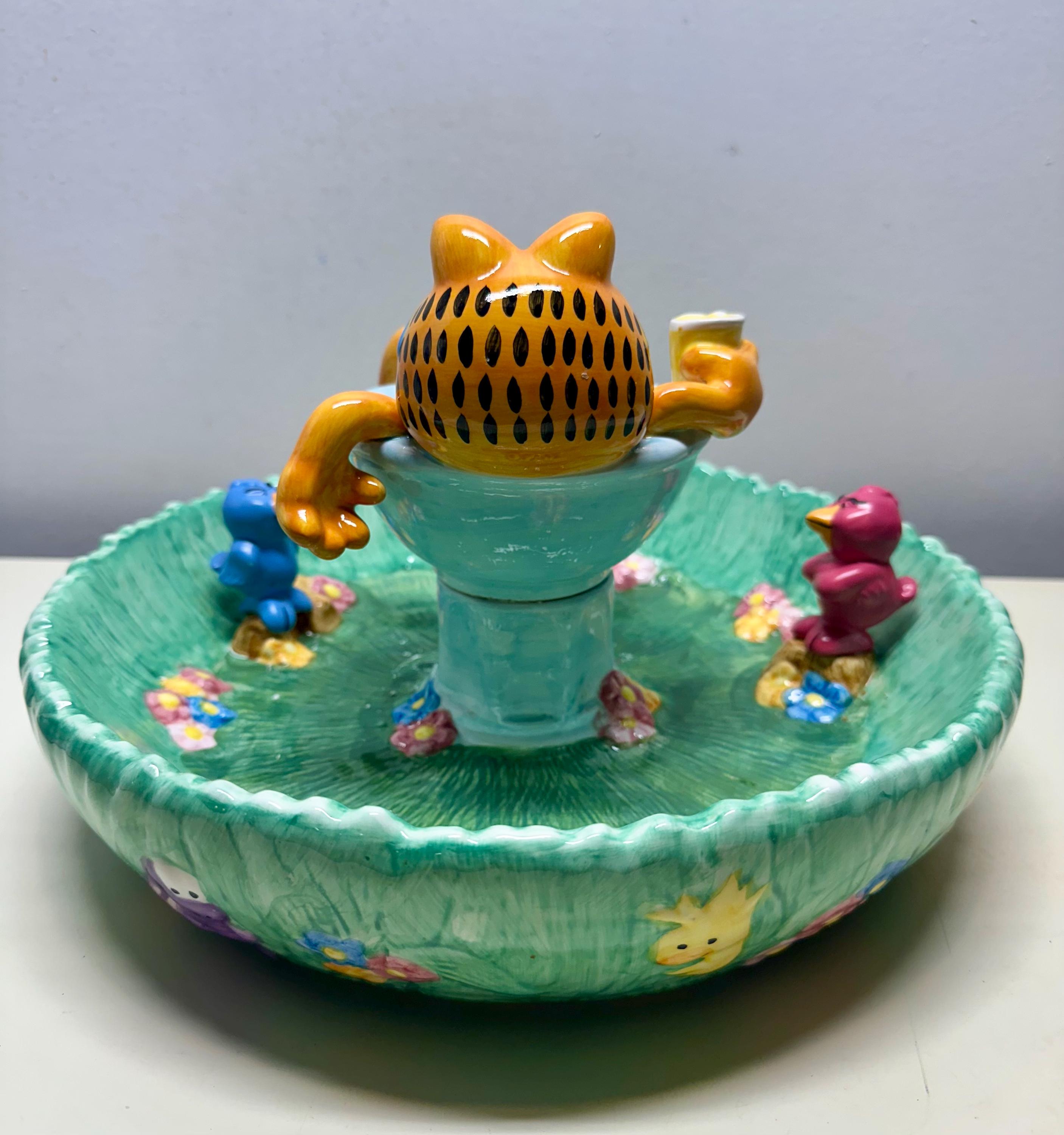 Vintage Ceramic Spencer Garfield Chip and Dip Serving Bowl - Etsy