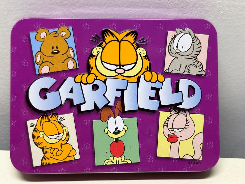 Vintage Garfield Collectors Two Deck Card Tin - Etsy