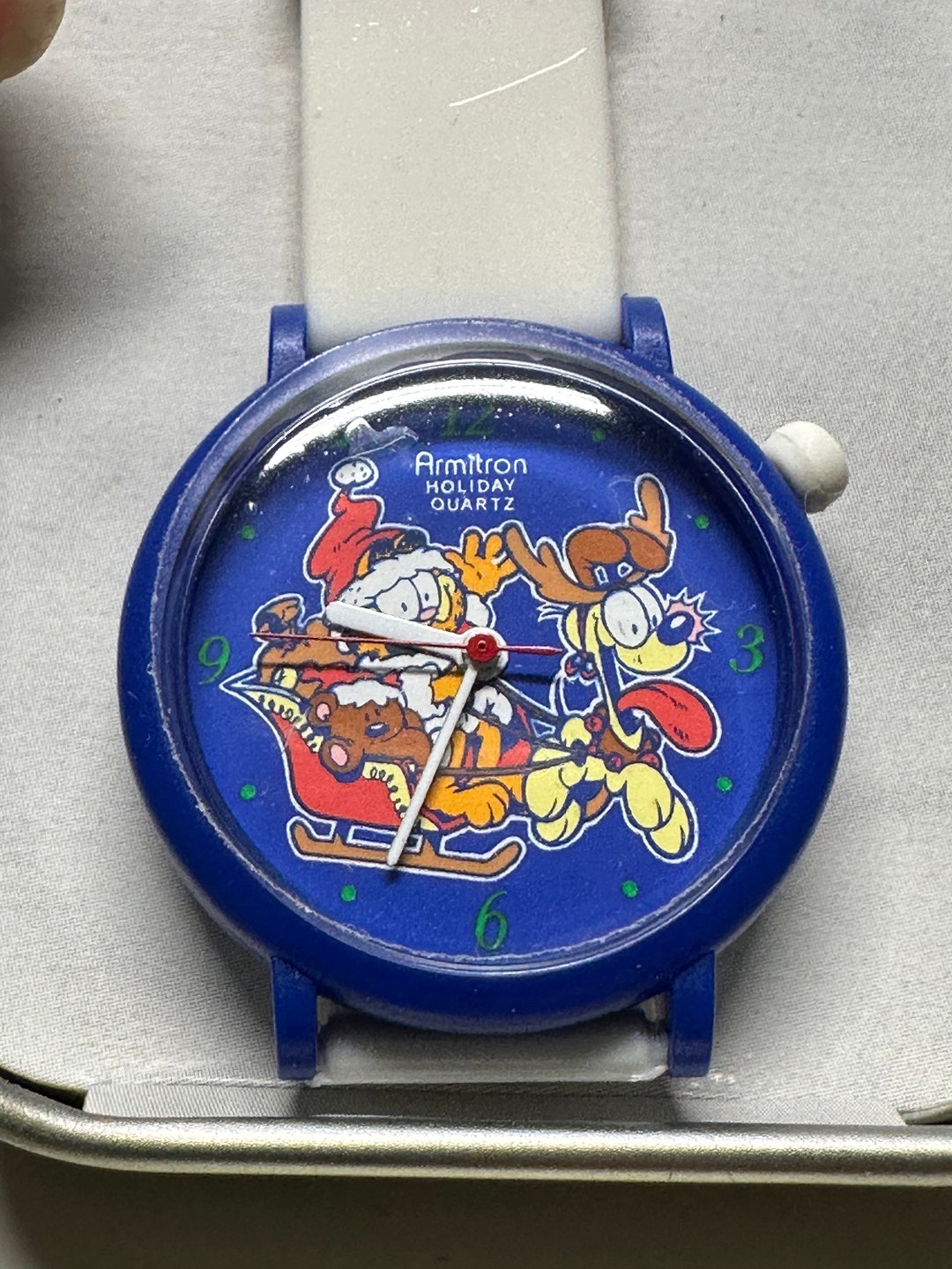 Vintage Garfield Christmas Watch by Armitron - Etsy