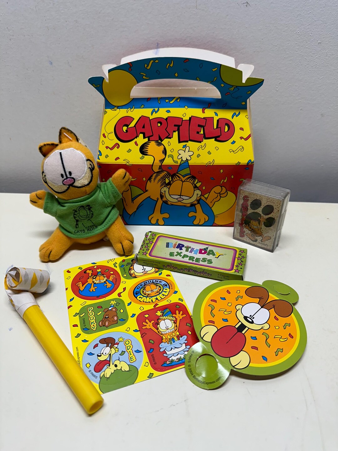 Vintage Garfield Birthday Box With Goodies - Etsy