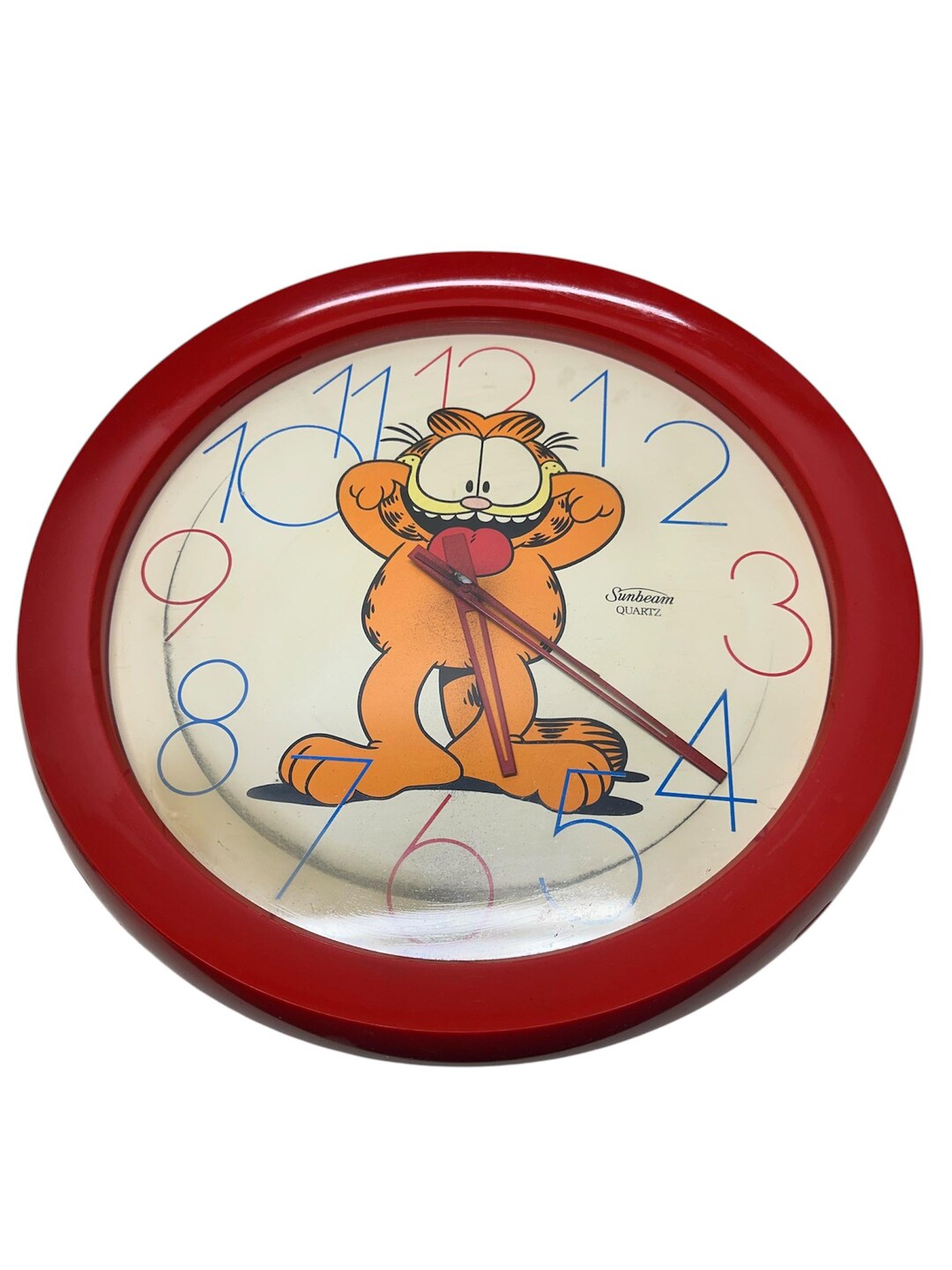Vintage Sunbeam Garfield Wall Clock - Etsy