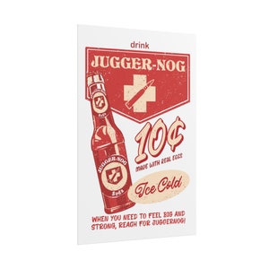 Retro Jugger-nog Soda Poster Vintage Gaming Decor for Call of Duty ...