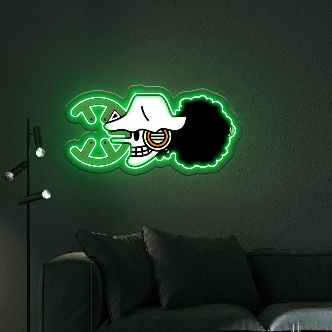 Usopp Slingshot Neon Sign, Pirate Wall Sticker, Pirate Themed Party ...