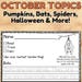 October Handwriting Packet Handwriting Practice Pages for Kids - Etsy