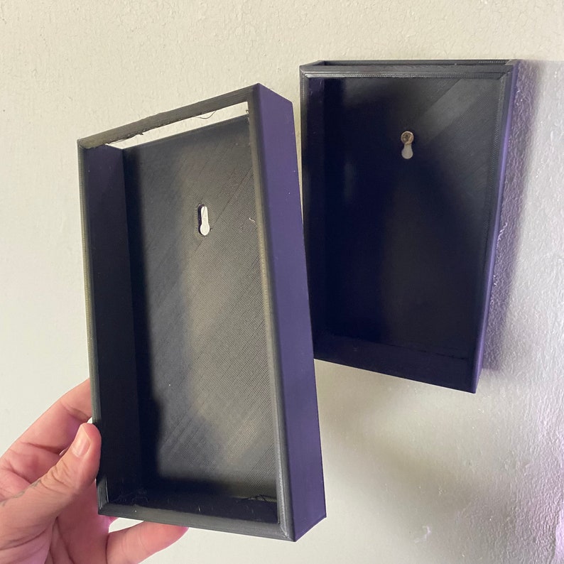 2 Pack of VHS Video Cassette Tape Wall Mounted Display Cases Black - Etsy