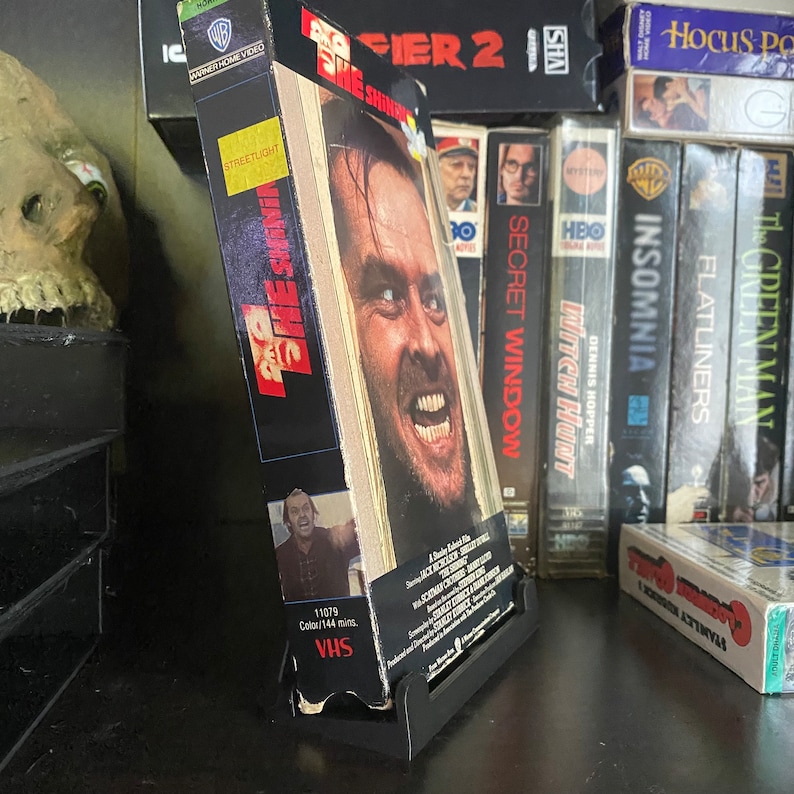 2x VHS Video Tape Display Stand Holder for Cassette Tapes Movies Films ...