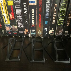 VHS Video Tape Display Stand Holders for Cassette Tapes Movies Films ...