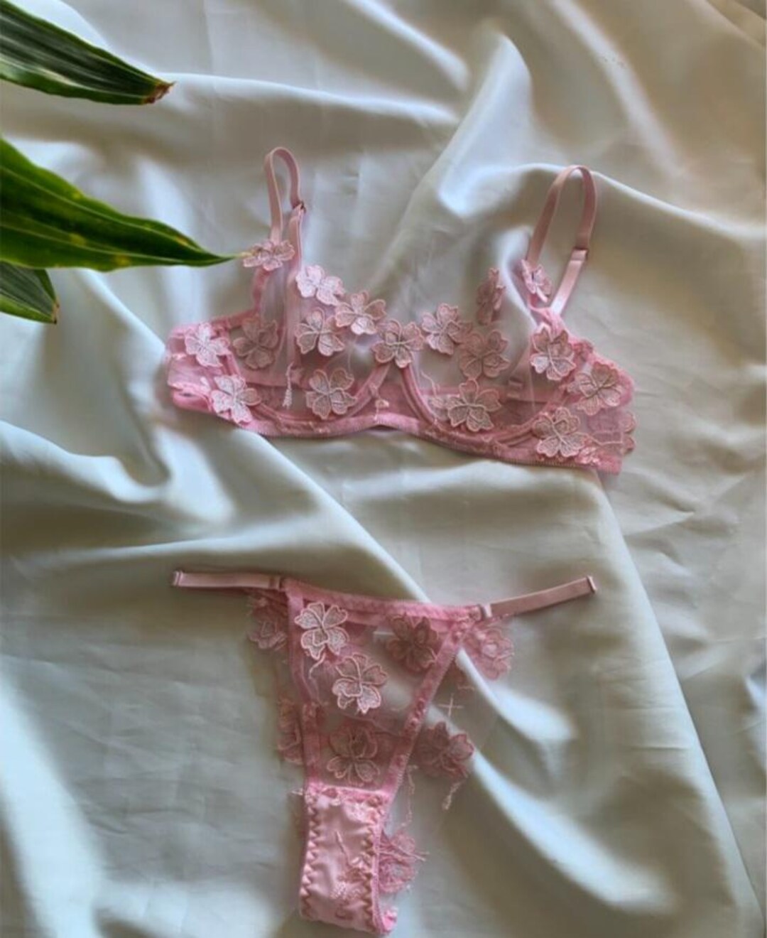 Flora Bra Set - Etsy