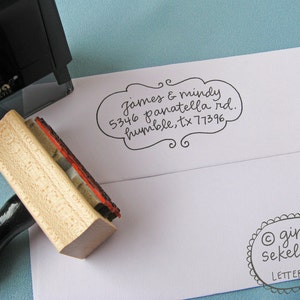Handwritten Ingrid Address Stamp: Your Choice of Self-inking or Red ...