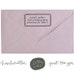 Handwritten Violet Address Stamp: Your Choice of Self-inking or Red ...
