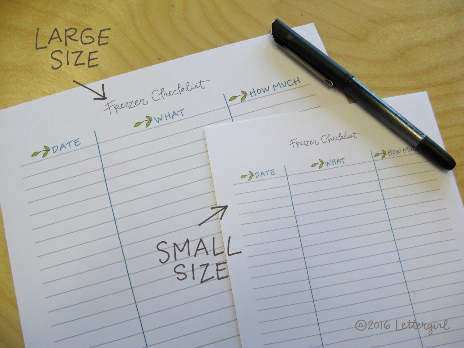 Printable Home Organization Sheets: Handwritten Meal Planner & | Etsy
