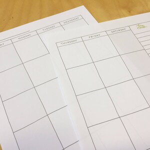 Teacher Planner Printable Pages Color and Black/white - Etsy