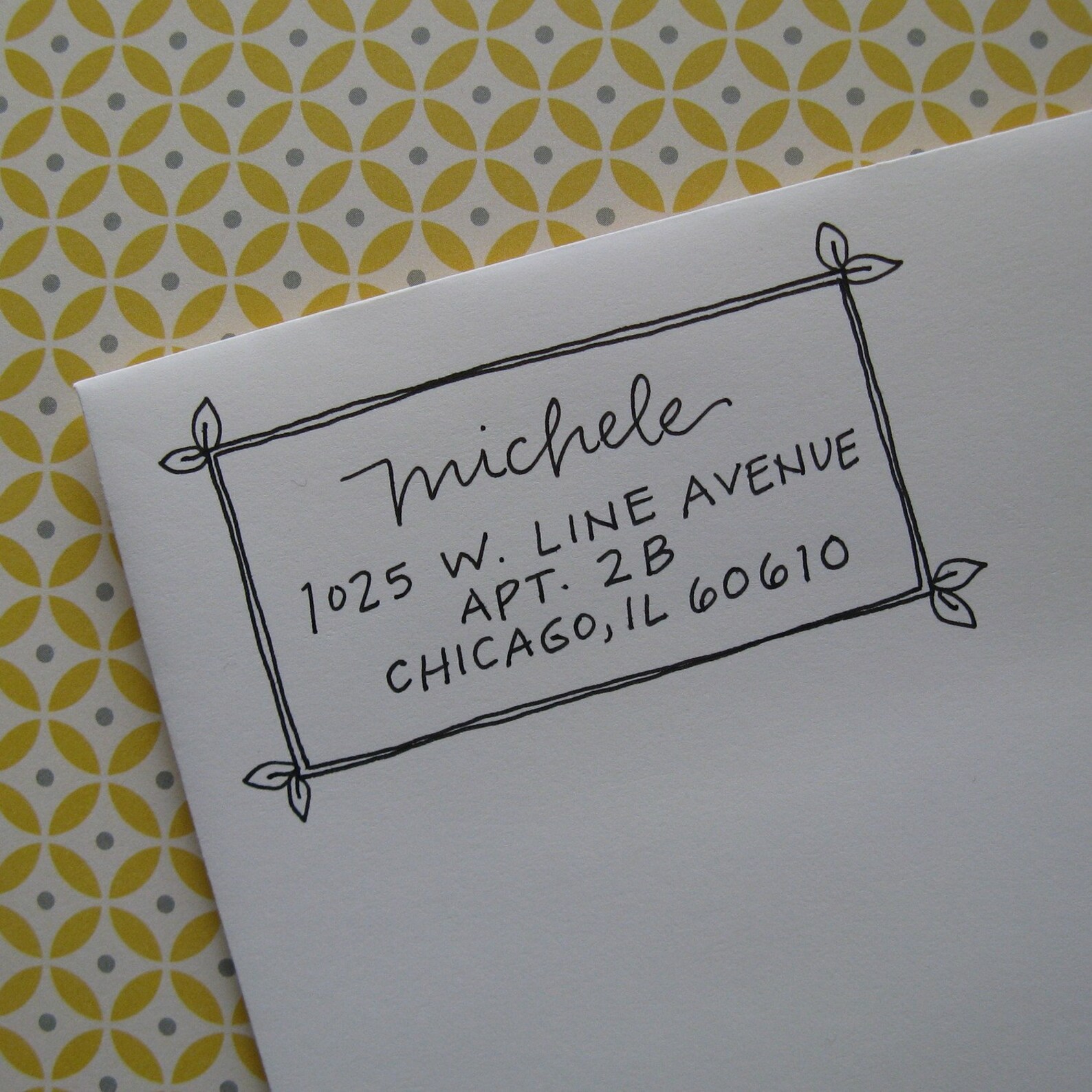 Michele Handwritten Address Stamp: Your Choice of Self-inking - Etsy