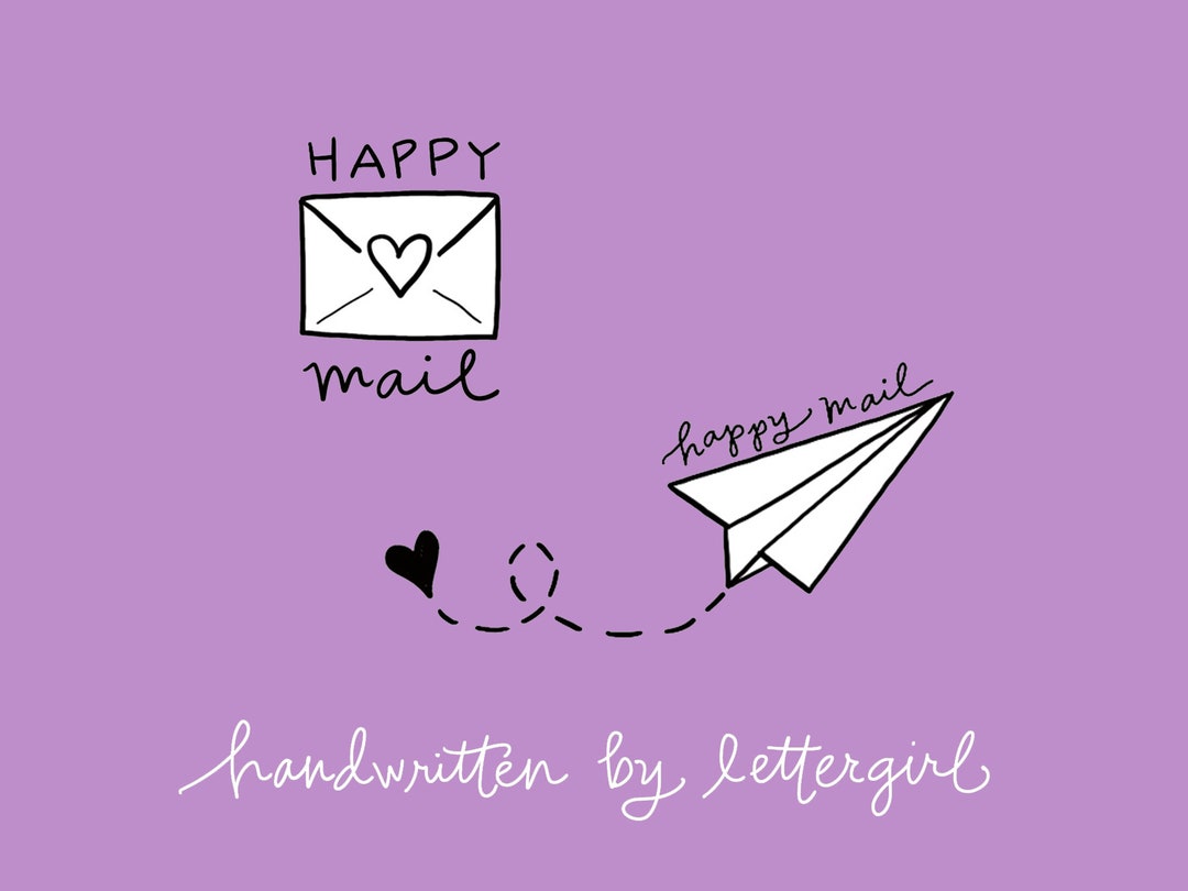 Handwritten Snail Mail Stamps, Letter Art, Mail Art - Etsy