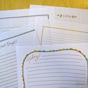 Printable Notes: Handwritten to Do List 5 Designs - Etsy