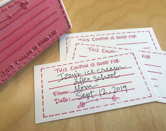 Coupon Stamp - Etsy