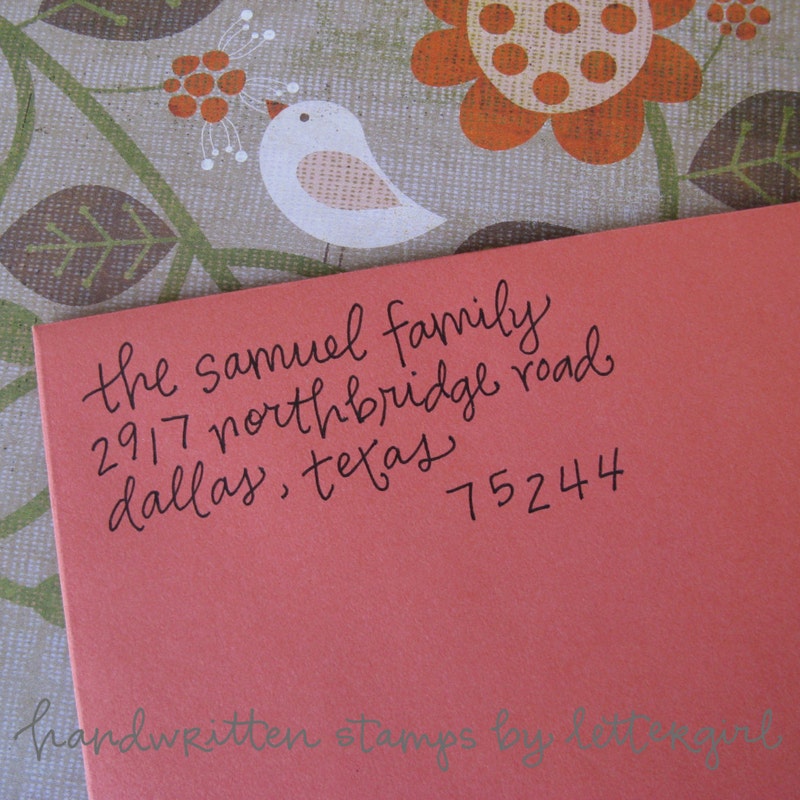 Hand Written Stamp - Etsy