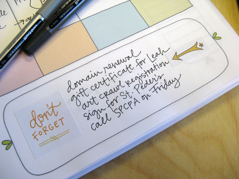 Handwritten Planner Stickers: Instant Download - Etsy