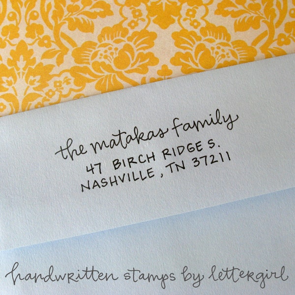 Handwritten Stamp - Etsy