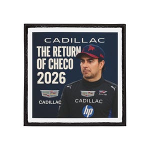 Checo Perez Cadillac Iron-on Patch, Sergio Perez F1 Racing Fan Gift ...