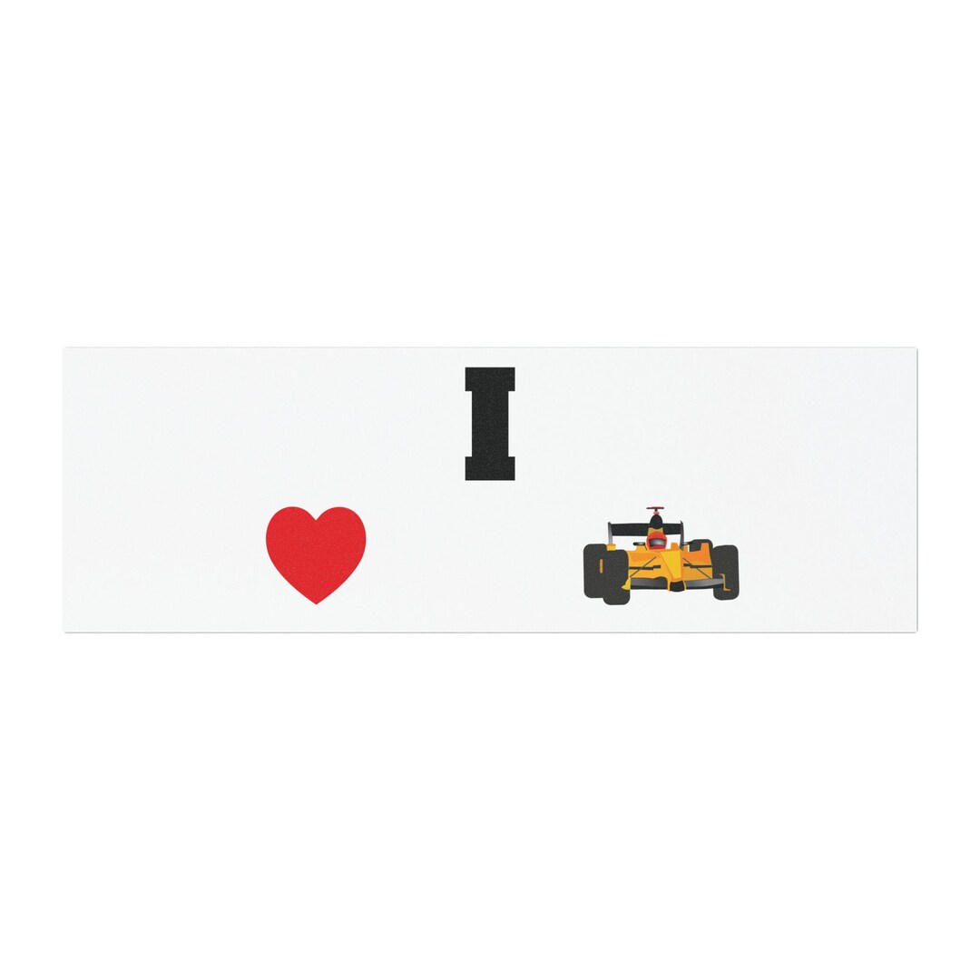 Car Magnets I Love Racing Bumper Sticker, F1, Formula One Race Car ...