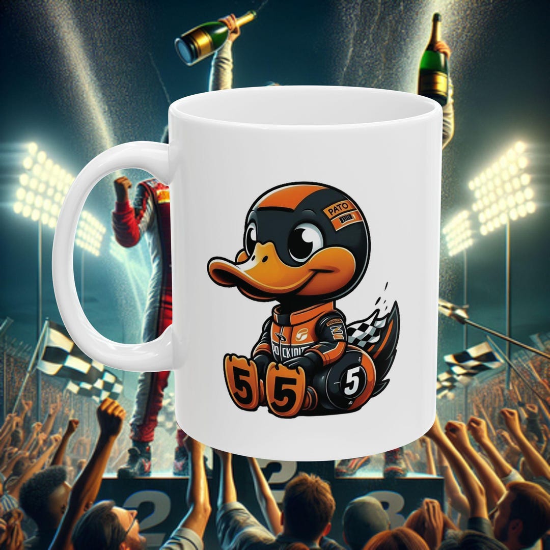 Indycar Racing Ceramic Mug, Arrow Maclaren Pato O'ward Coffee Cup ...