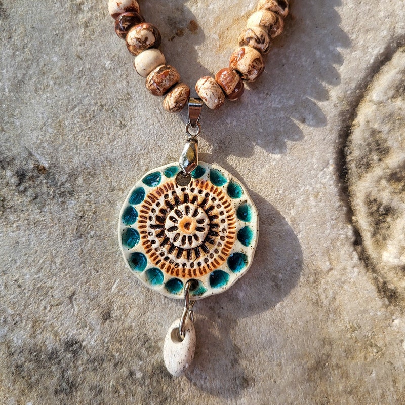 Ceramic Necklace - Etsy