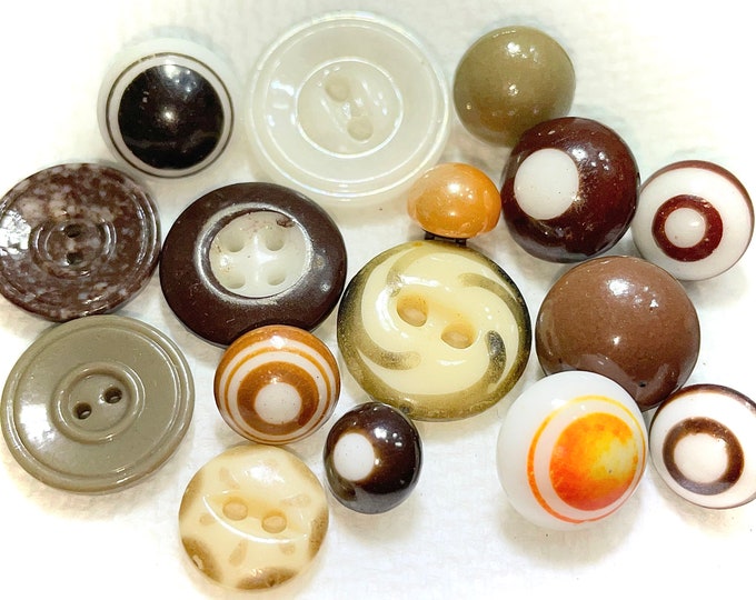 Antique Buttons - 16 Misc. China Buttons, Including Stencils - Etsy