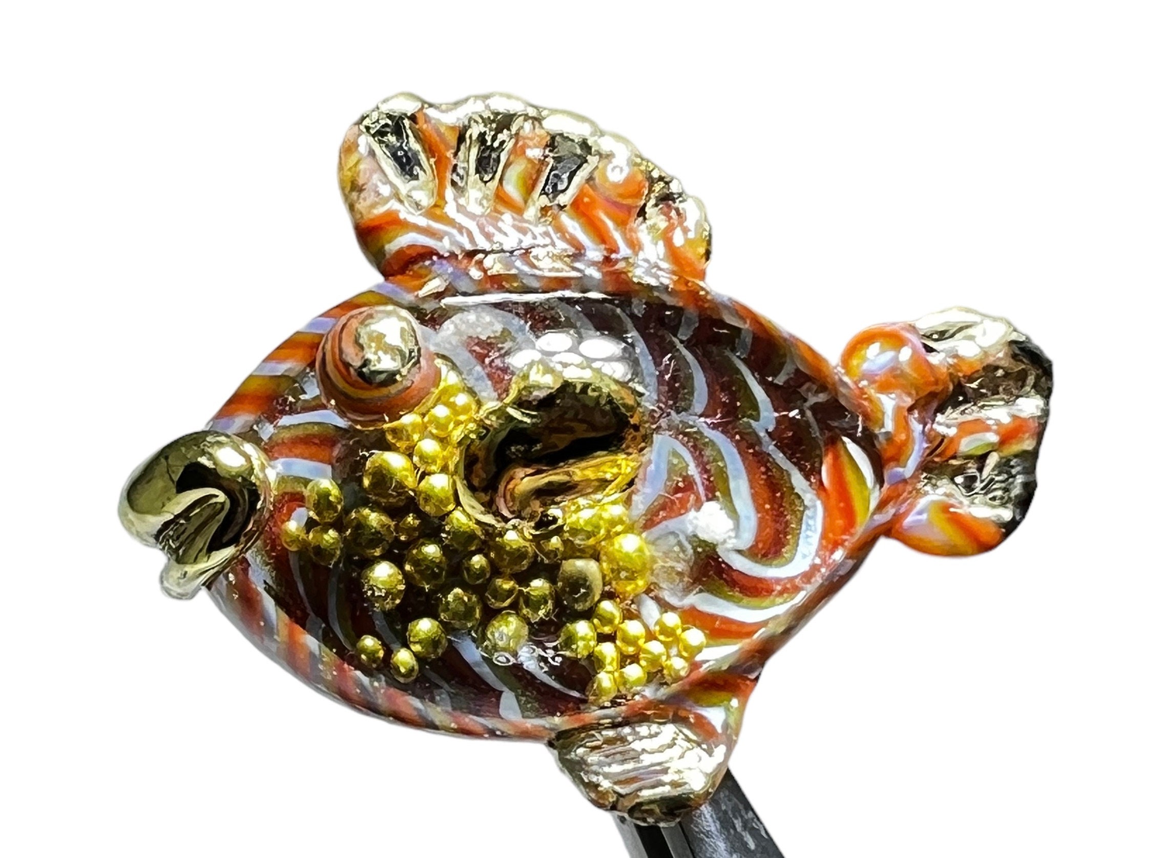 Button Studio Fish Bimini-like Moveable Metal Balls Blown - Etsy