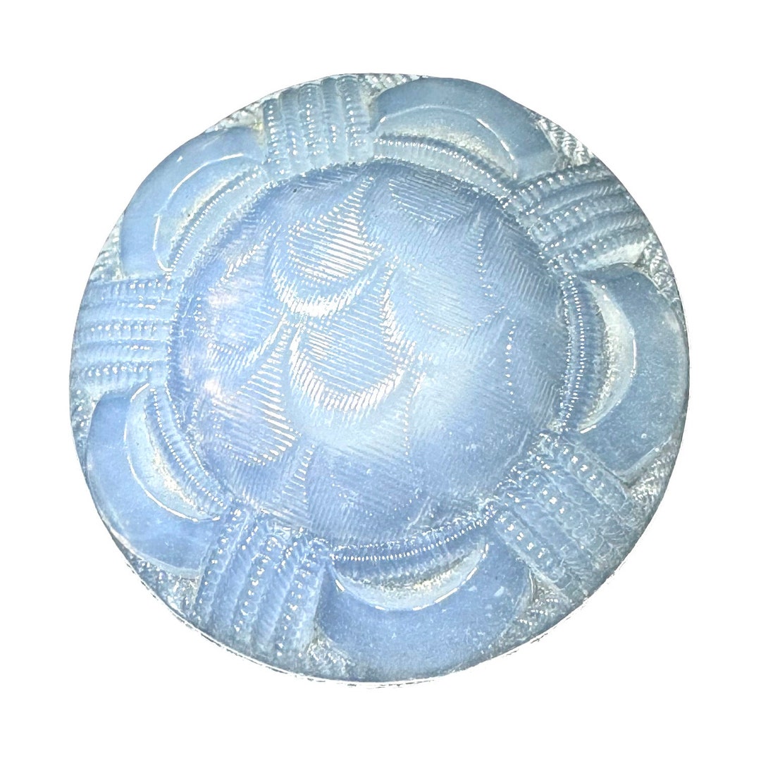 Button Antique Imitation Fabric, Lacy Like Glass, Clambroth Medium - Etsy