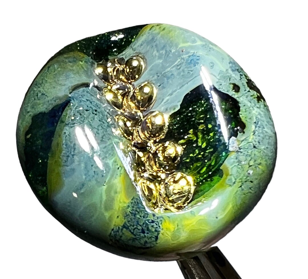 Button bimini Like Green Base Hand-painted - Etsy