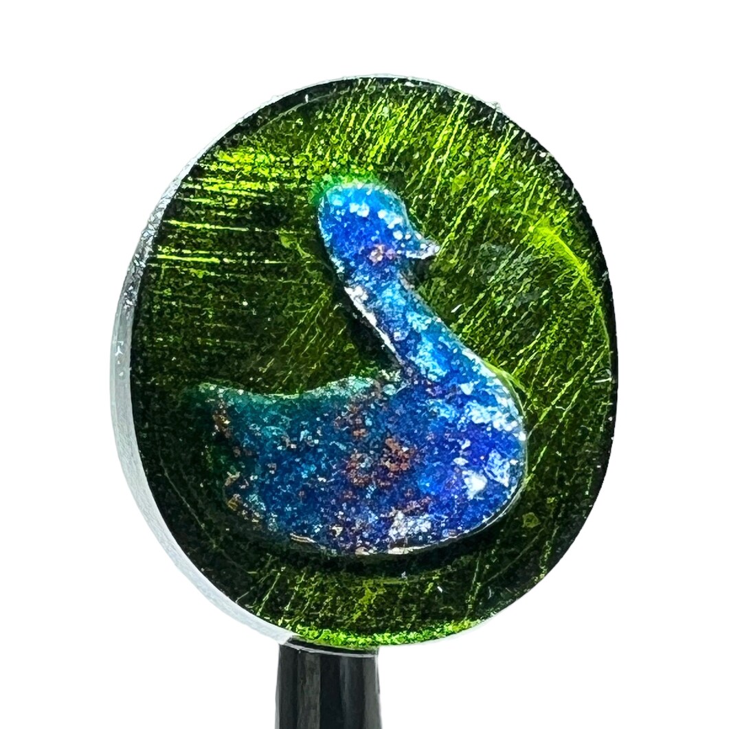 Studio Button Swan, Reverse Tile, Glass on Glass, Laminated, Greenstone ...