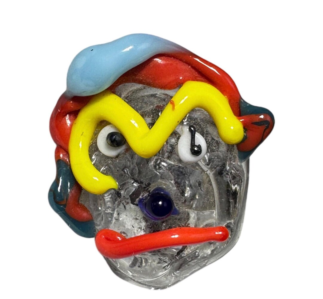 Button Studio - Jacques Israel, Glass Mask, Realistic - Medium - Etsy