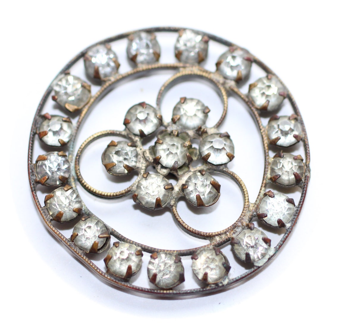 Button ~ Prong Set Paste - Large - Etsy