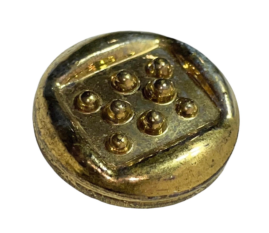 Button Vintage - Bimini Type Glass Button With Self Shank - Medium - Etsy