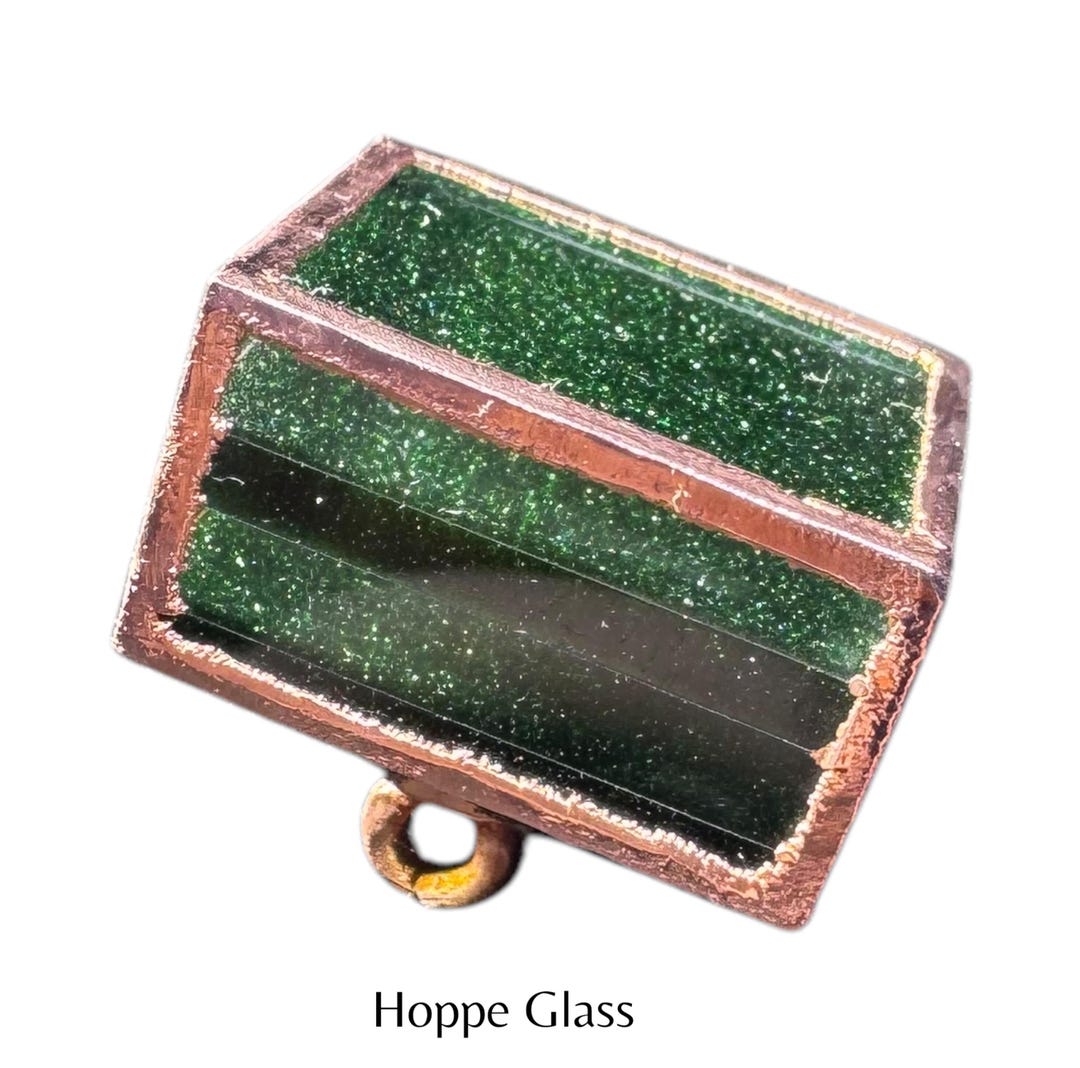 Button Glass Studio - Cube, Laminated 4 Single Pieces, Copper ...