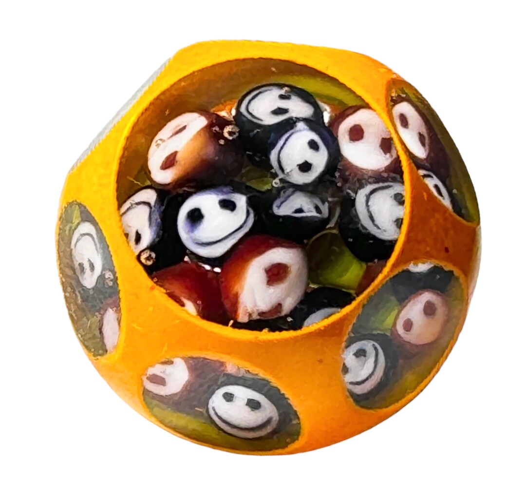 Button Studio Smiley Faces Murine, Paperweight, Enamel Sheath Overlay ...