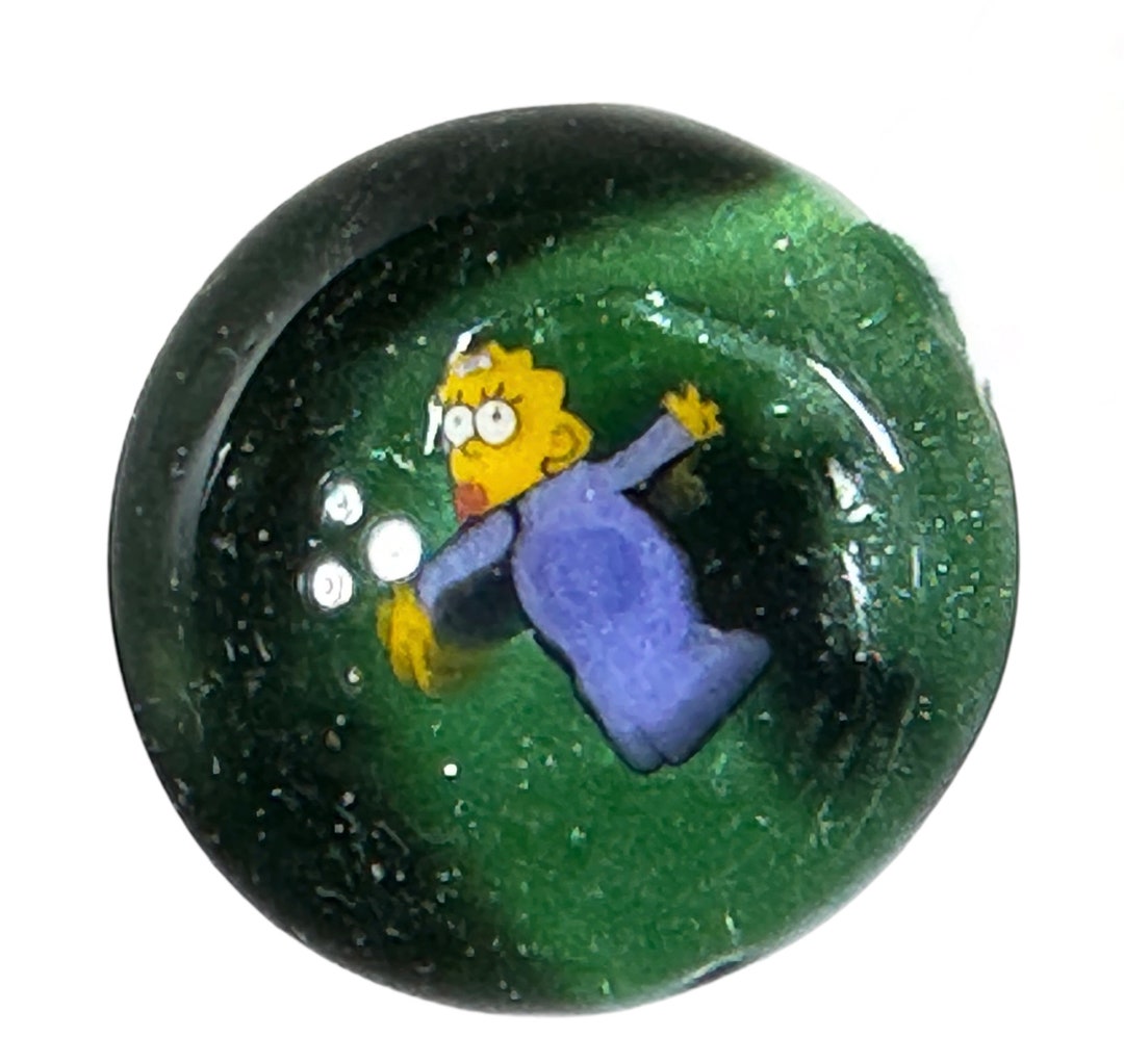 Button Studio Murine, Cartoon, Glass Paperweight, Faceted, Green Base ...