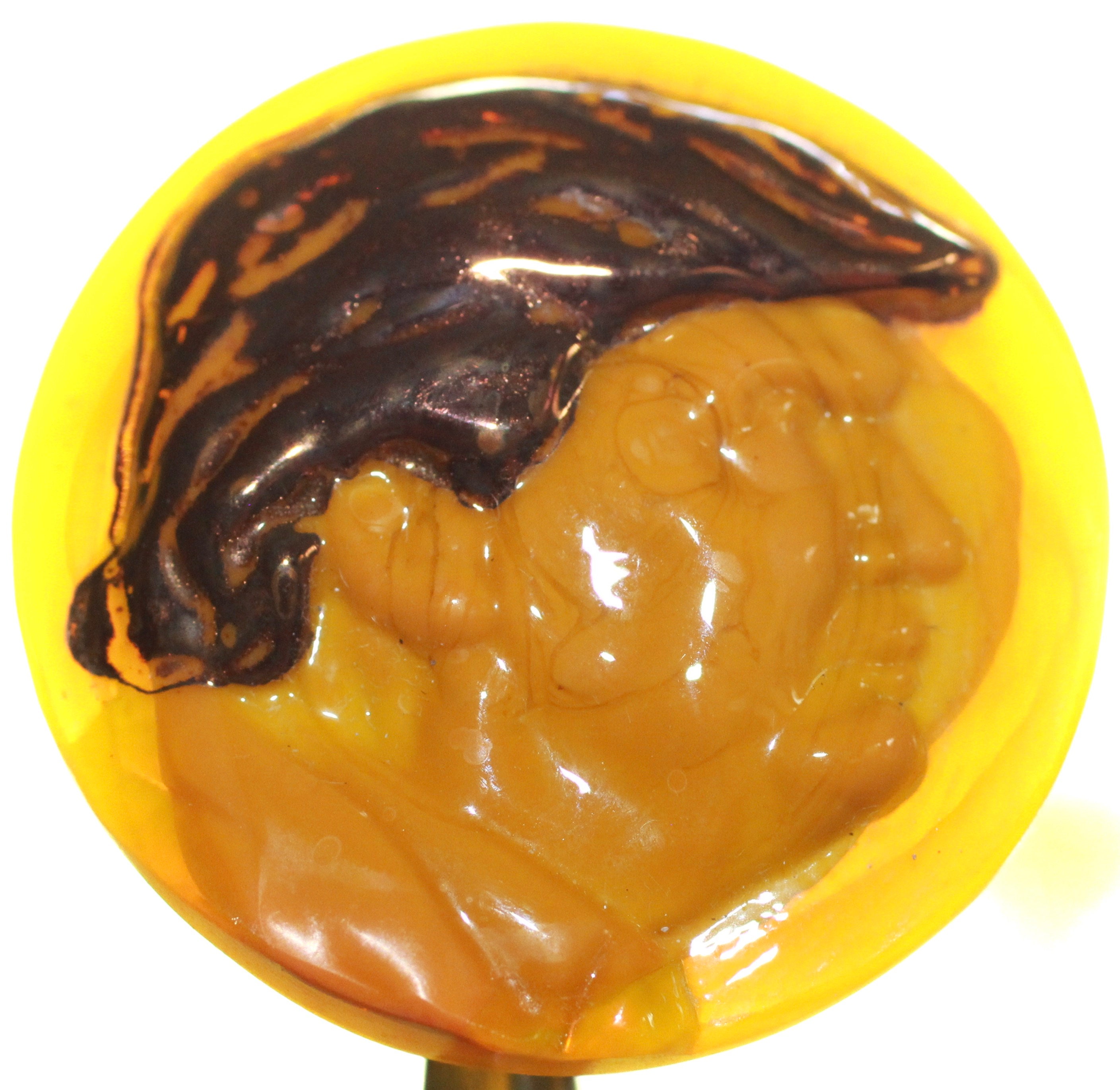 Button Glass Sheath Overlay Purpletrump Bronze - Etsy