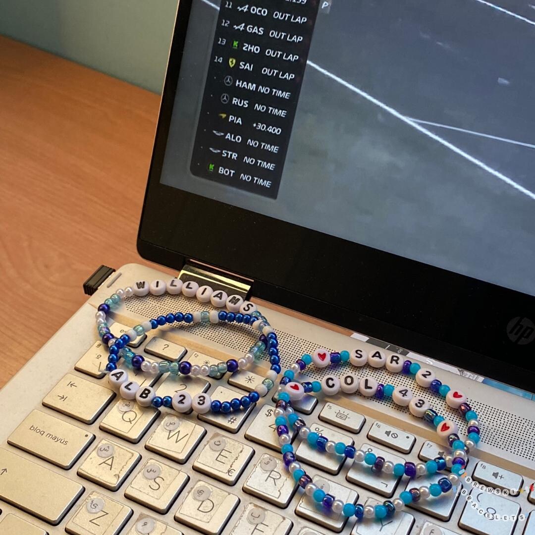 F1 Williams Friendship Bracelet - Etsy