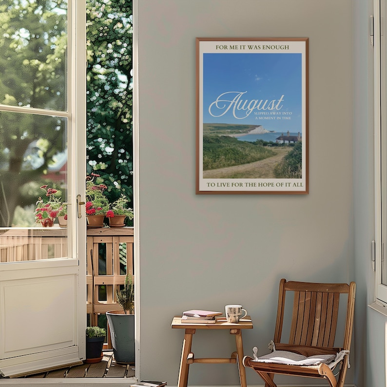 August Taylor Swift Poster, Folklore Print, Swiftie Wall Art, Taylor ...