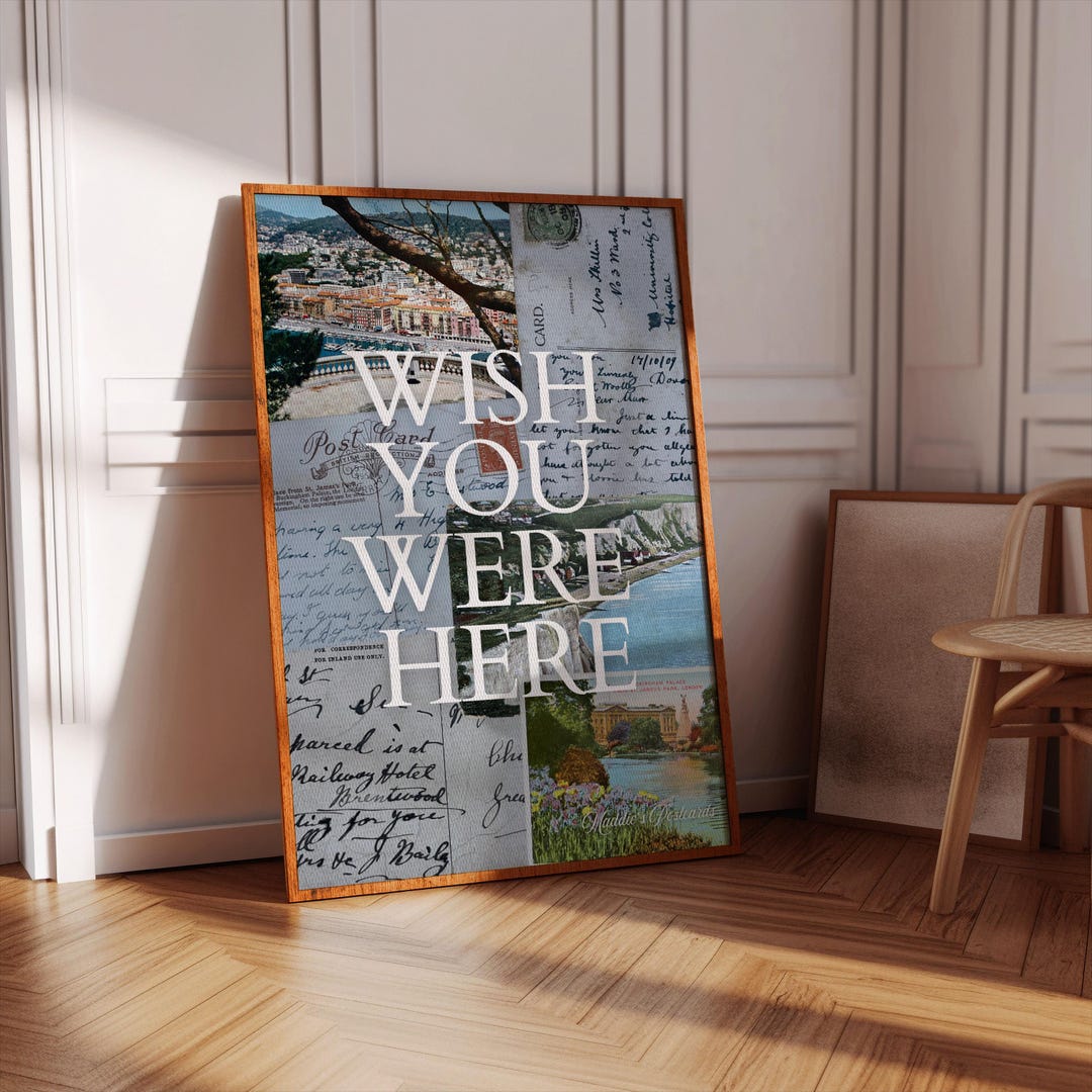 Wish You Were Here Poster, Travel Print, Wall Decor, Travel Gallery ...