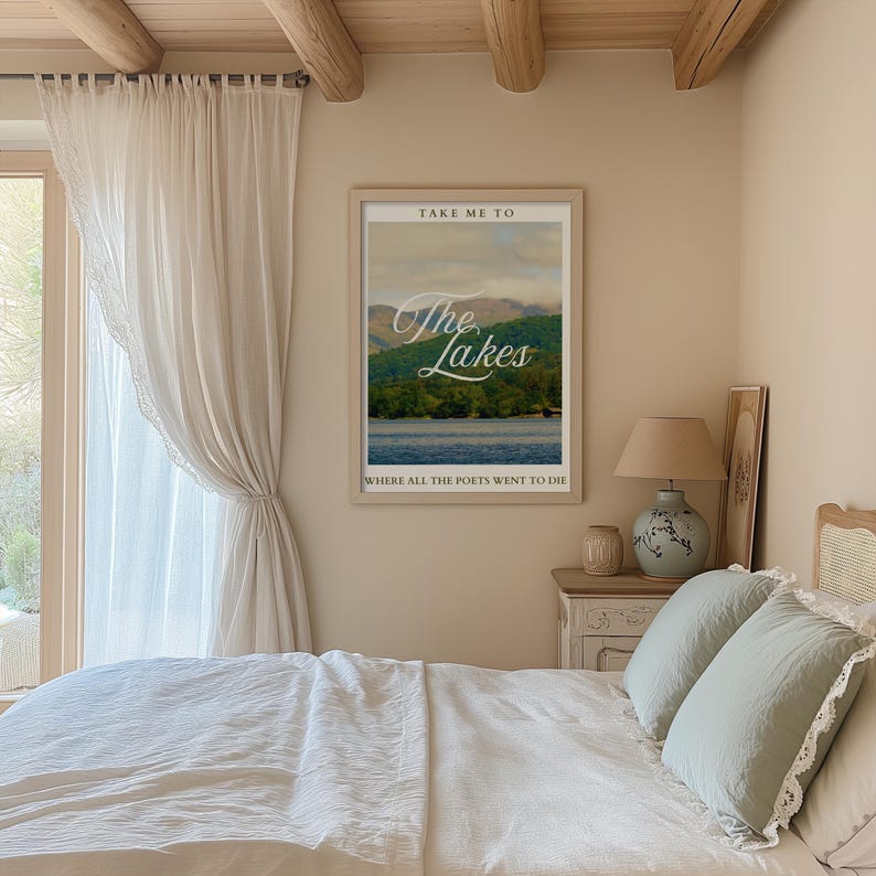 The Lakes Taylor Swift Poster, Lake District Print, Take Me to the ...