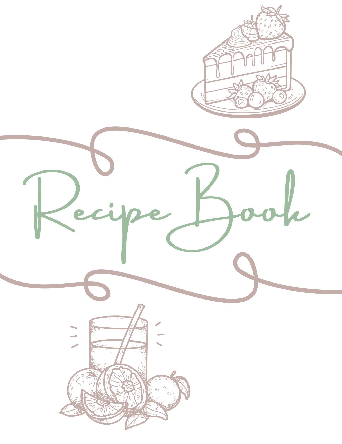 Printable Recipe Template - Digital Download - Etsy
