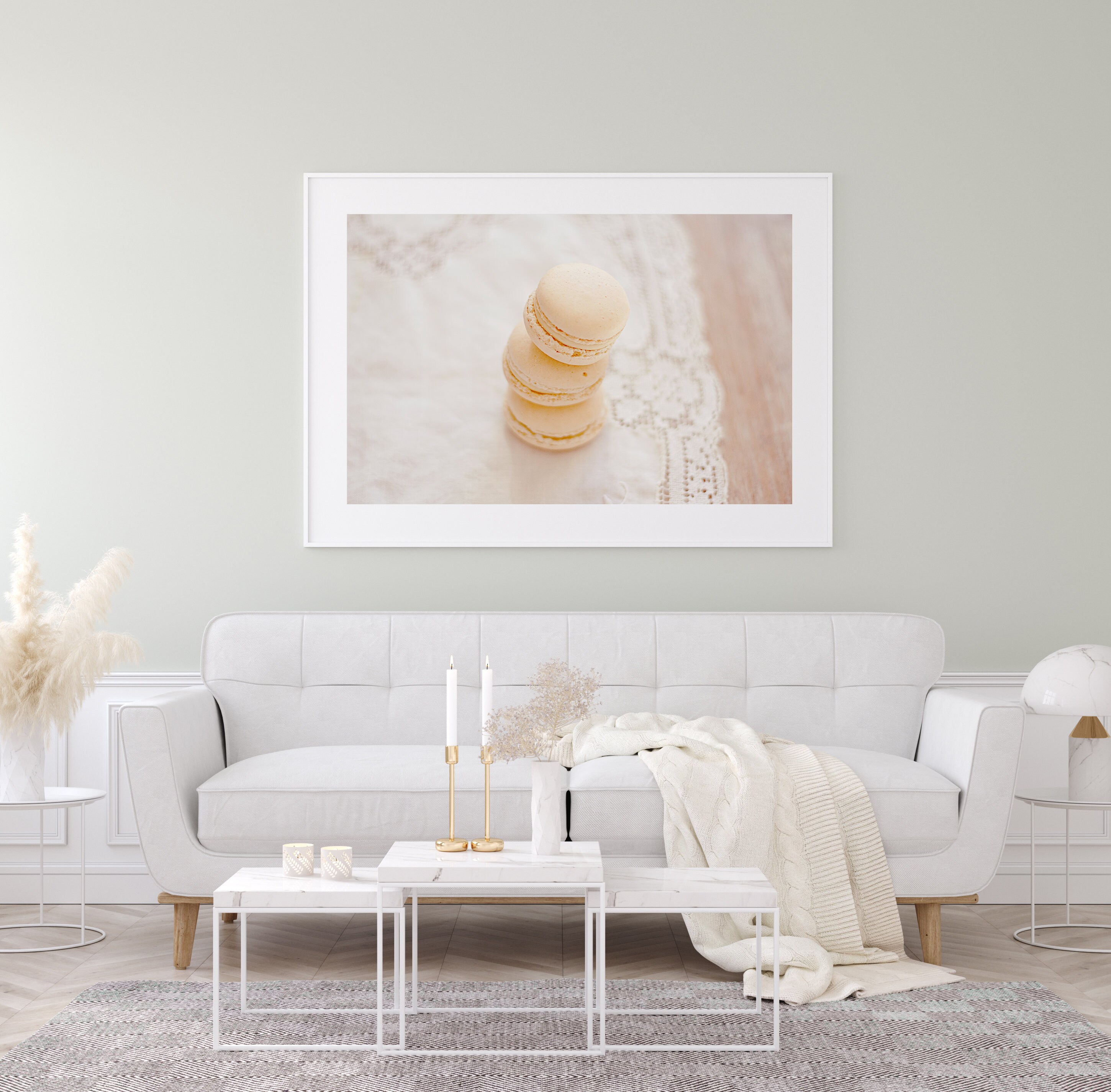 Macaron Still Life Photography, Kitchen Wall Art, Macaron Photo, Food ...
