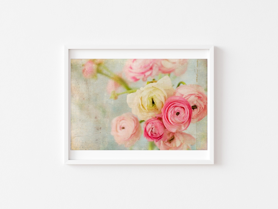 Ranunculus Photo, Colorful Ranunculus Print, Colorful Floral Wall Art ...
