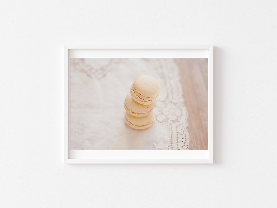 Macaron Still Life Photography, Kitchen Wall Art, Macaron Photo, Food ...