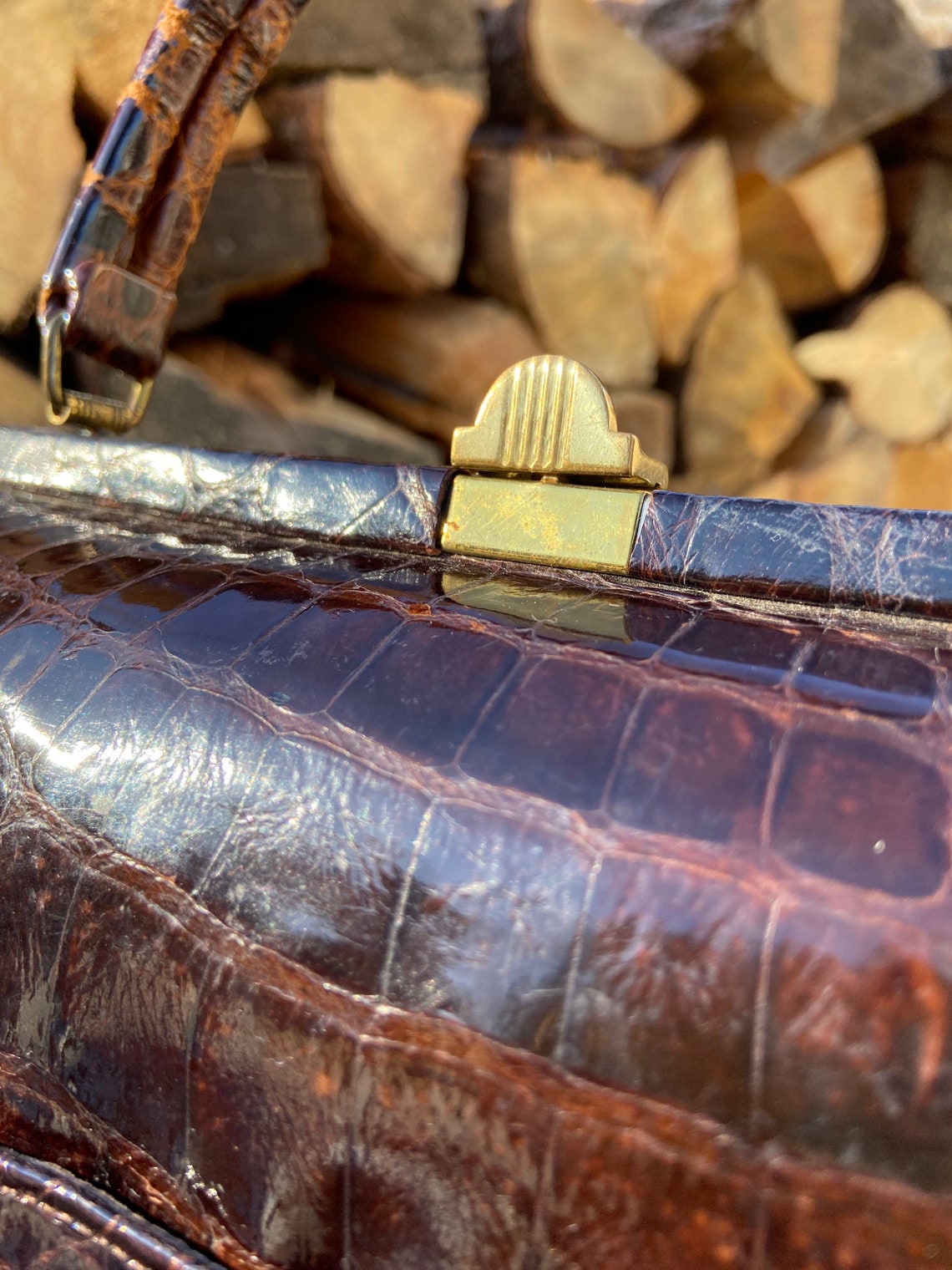 Vintage 1940s-1950s Bellestone Brown Leather Purse Handbag - Etsy