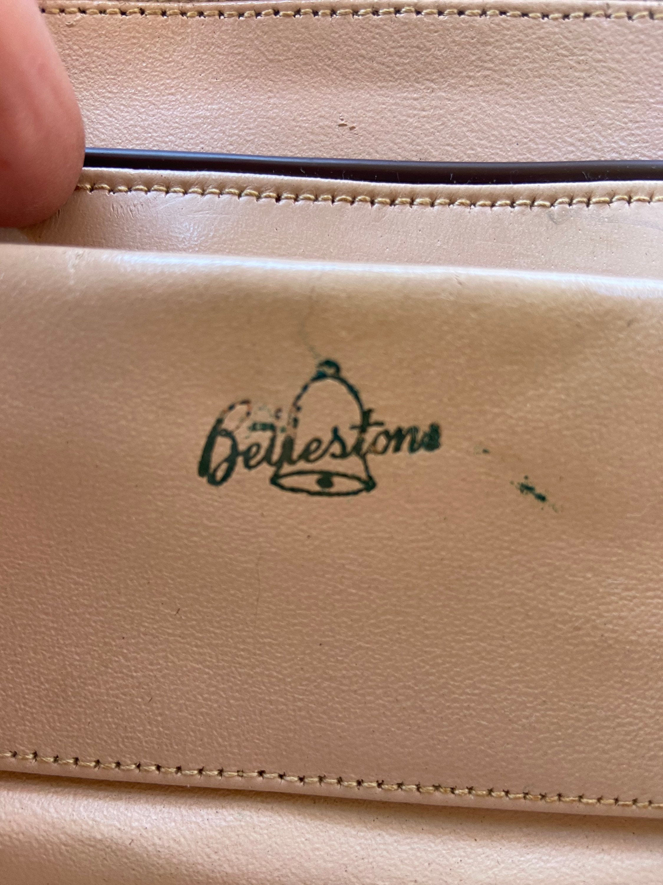 Vintage 1940s-1950s Bellestone Brown Leather Purse Handbag - Etsy