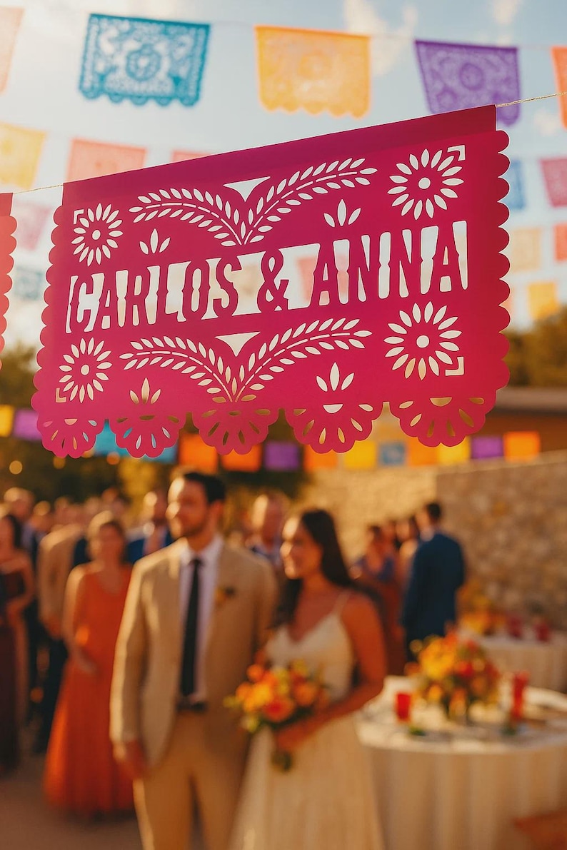 Papel Picado ,mexican Papel Picado, Party Banner, Papel Picado ,wedding ...